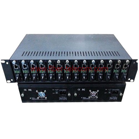 14 Slot Media Converter Rack Chassis 14S TJ50MC14S - Buy 2U 19 inch ...