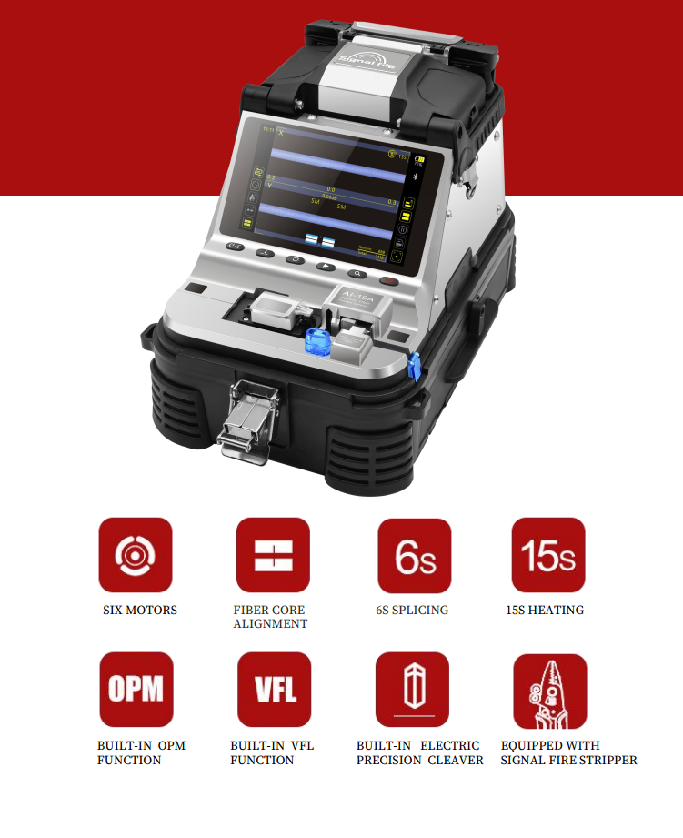 Fiber Optic Fusion Splicer with OPM and VFL Function TJ01FS10A - Buy ...