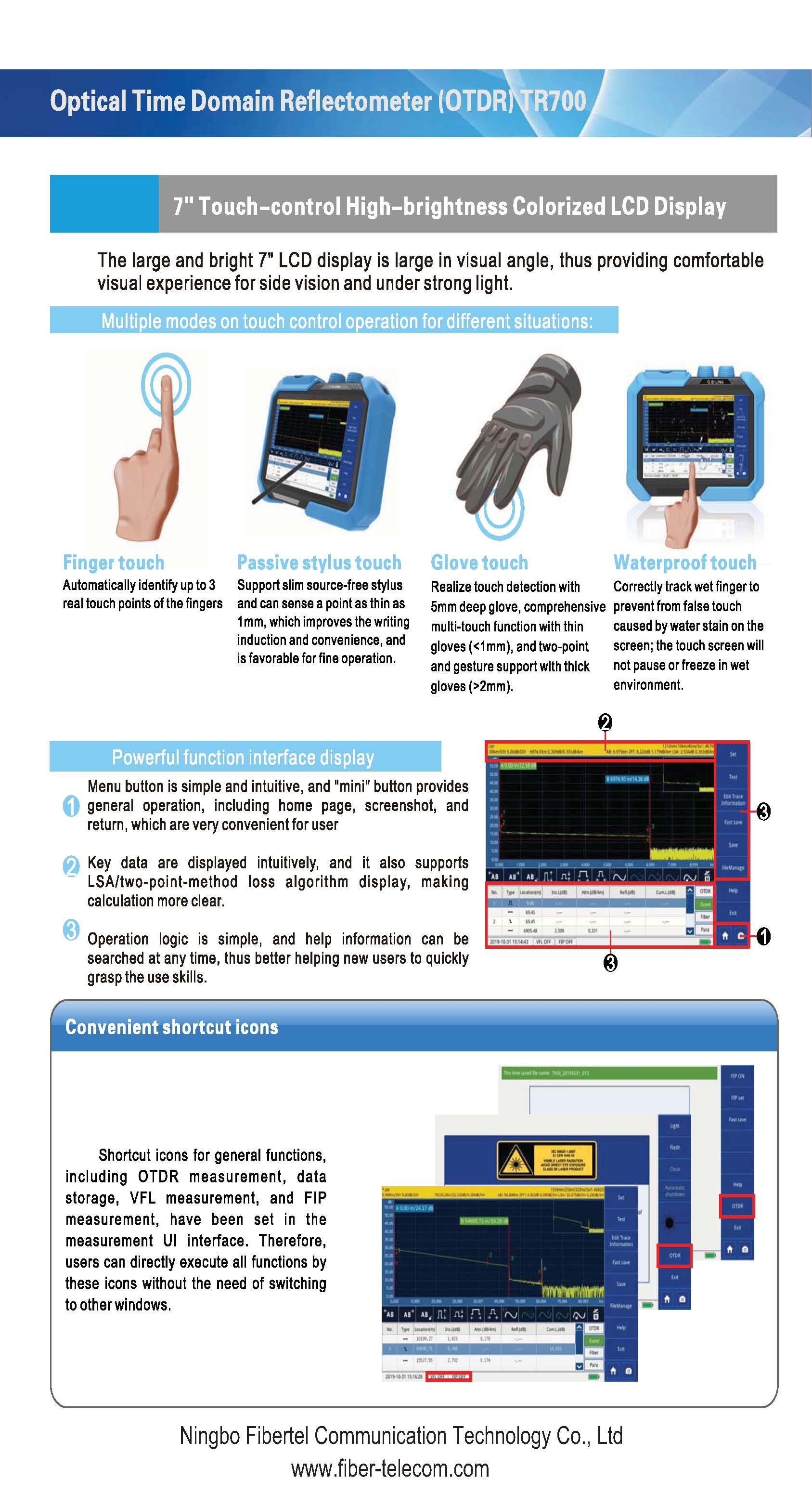 TR700 G-Link OTDR -Optical Time Domain Reflectometer - Buy G-Link TR700 ...
