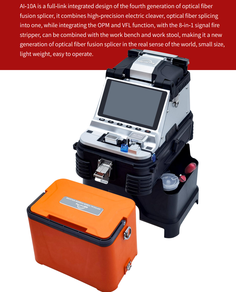 Fiber Optic Fusion Splicer with OPM and VFL Function TJ01FS10A - Buy ...