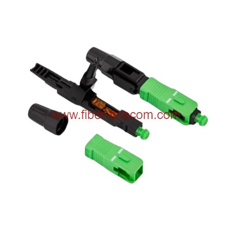 SC/APC Fiber Optic Fast Connector Horizontal Type TJ01B0160-APC-H - Buy Fibra Cable Optical ...