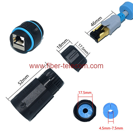 IP68 Coupler RJ45 To RJ45 (CAT6) TJ02WP060 - Buy IP68 Coupler RJ45 To ...