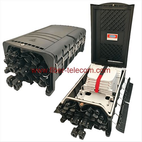 Outdoor FAT Box 16 Ports IP68 with Splicing Trays 96 Fibers TJ01EC16M ...